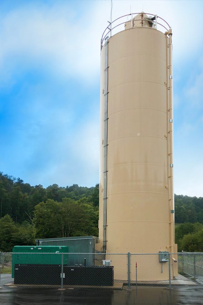 Abrasive Chemical Silos Equipped with Wear-Resistant Elbows